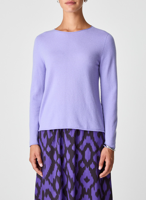 Pullover Rundhals 1/1 Arm in Frosted Lavender | Der offizielle MAERZ ...